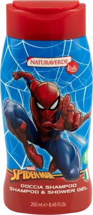 NATURAVERDE KIDS
MARVEL SPIDER-MAN šampon i gel za tuširanje, od 3. godine, 250 ml