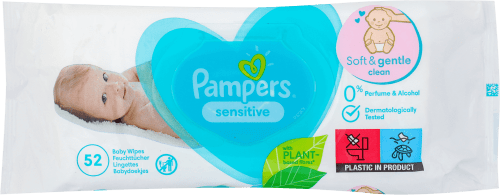 Pampers sensitive
sensitive vlažne maramice za bebe, 52 kom