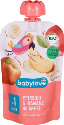 babylove
Voćni užitak - breskva i banana u jabuci, od 1. godine, 100 g
Dijetetska namirnica