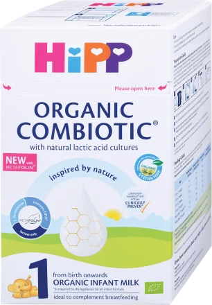 HIPP
ORGANIC COMBIOTIC® 1 početno mleko za odojčad, od rođenja, 800 g
Početna mlečna hrana za odojčad