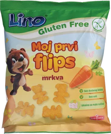 Lino
Moj prvi flips - šargarepa, bez glutena, od 12. meseca, 35 g