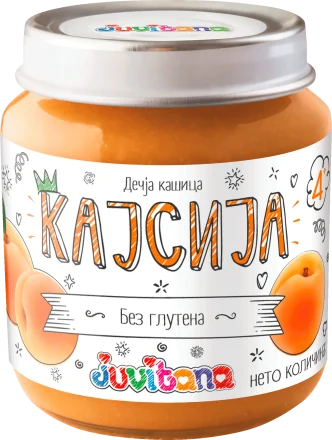 juvitana
Dečija kašica - kajsija, od 4. meseca, 128 g