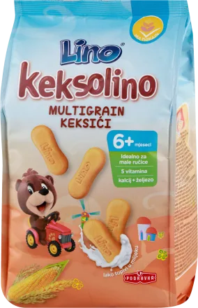 Lino
keksolino MULTIGRAIN KEKSIĆI, od 6. meseca, 140 g