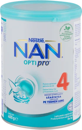 Nestlé NAN
OPTIpro® 4, prah za pripremu mlečnog napitka za malu decu, od 2. godine nadalje, limenka, 400 g