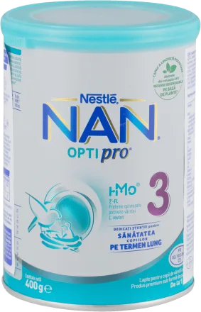 Nestlé NAN
OPTIpro® 3, prah za pripremu mlečnog napitka za malu decu sa dodatkom kulture Lactobacillus reuteri, od 1. godine nadalje, limenka, 400 g