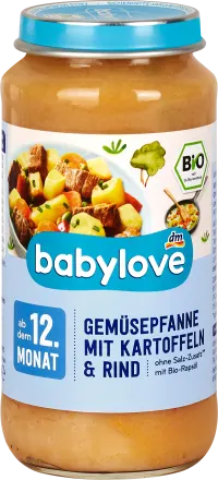 babylove
Bebi kašica - povrće sa krompirom i junetinom, od 12. meseca, 250 g
Dijetetska namirnica