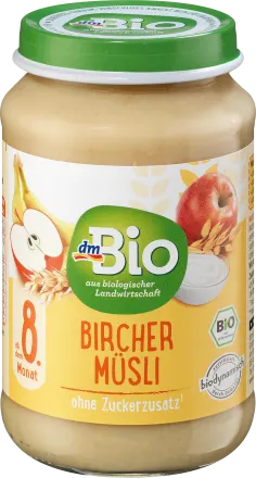 dmBio
Bebi kašica - Bircher musli, od 8. meseca, 190 g
Dijetetska namirnica