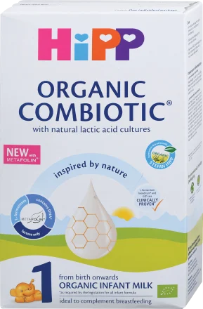 HIPP
ORGANIC COMBIOTIC® 1 početno mleko za odojčad, od rođenja, 300 g
Početna mlečna hrana za odojčad