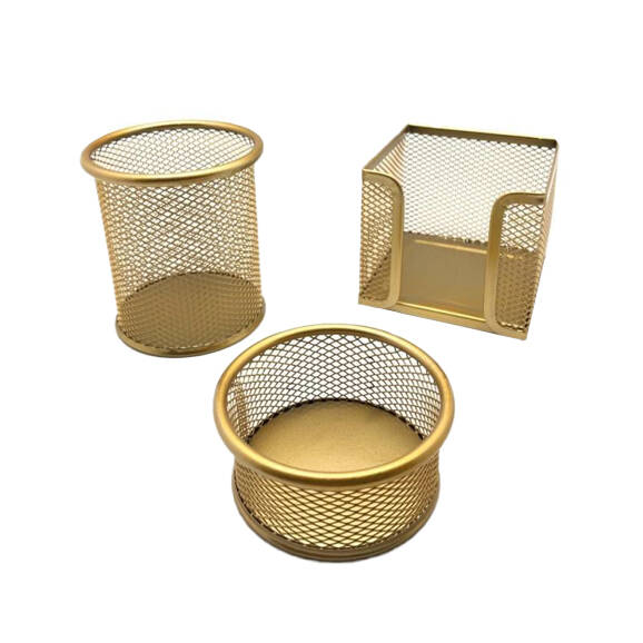 Kancelarijski set za radni sto TRIO MESH SET GOLD 505, MAS