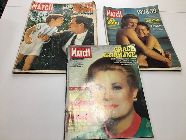 Paris MATCH  3 časopisa 1967,1980,1982.