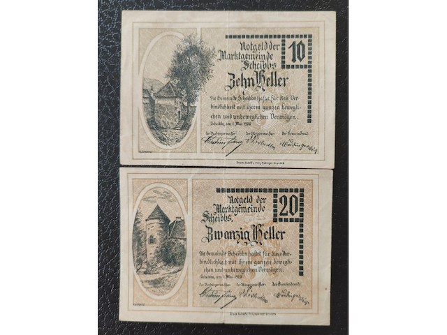 10 i 20 Heller 1920 - Scheibbs