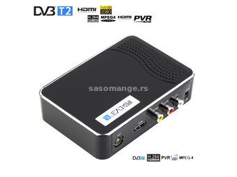 Mini DVB T2 sa adapterom na 12V i 220V