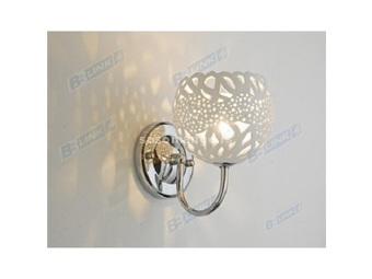 VESTA 193 zidna lampa GIPS 1xE14 BELA BB Link