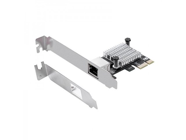 E-green PCI-Express kontroler 1-port 2.5 Gigabit Ethernet (Realtek 8125B)