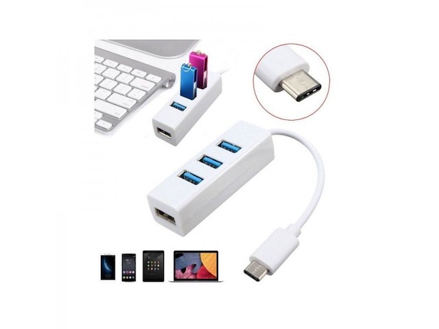 Fast Asia USB 3.1 tip C na 4xHUB 3.0