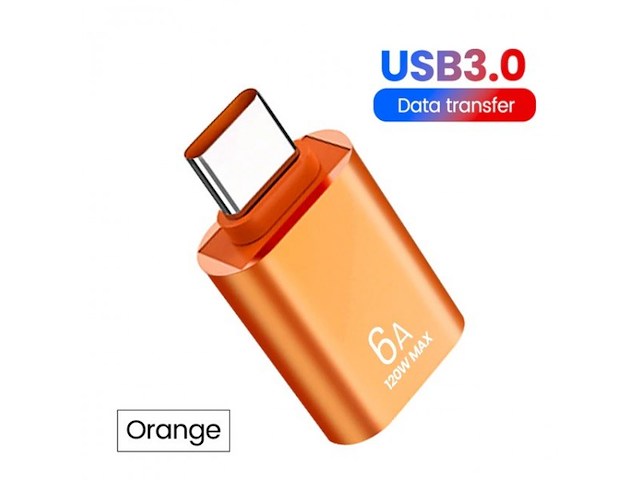 Adapter USB 3.0 OTG (ženski) na USB Type-C (muški) 6A