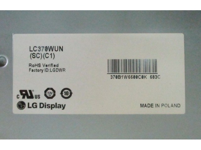 LCD Panel 37`  LC370WUN    (SC)     (C1)