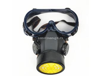 Zaštitna Maska Sa Jednim Filterom i Naočarima