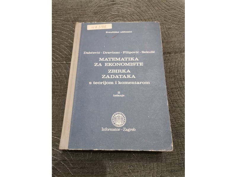 Matematika za ekonomiste zbirka zadataka