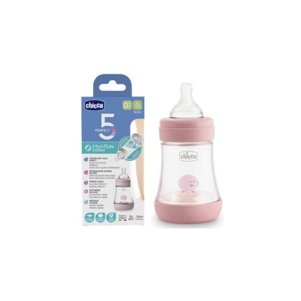 Chicco P5 flašica roze 0m+, 150ml