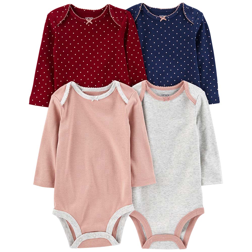 Carter's bodi za bebe devojčice - set od 4 kom. BL231O563410