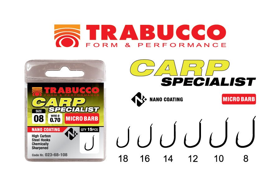 Trabucco CARP SPECIALIST MICRO BARB #08