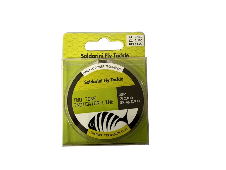 Soldarini Fly Tackle TWO TONE INDICATOR LINE 0.18mm 25m