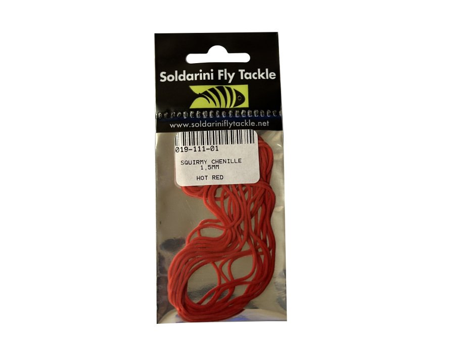 Soldarini Fly Tackle SQUIRMY CHENILLE 1.5mm HOT RED