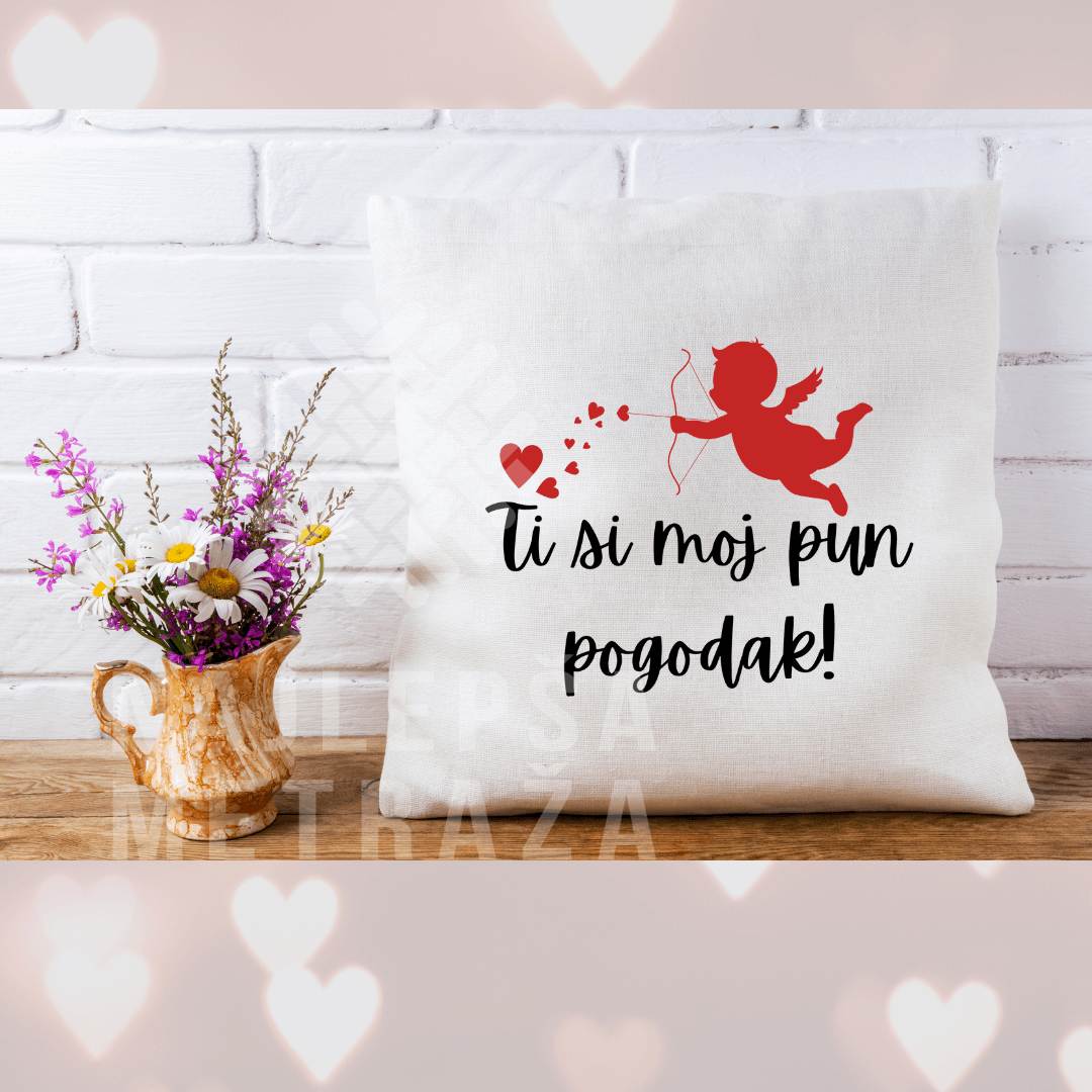 Jastuk+jastučnica Valentines pun pogodak