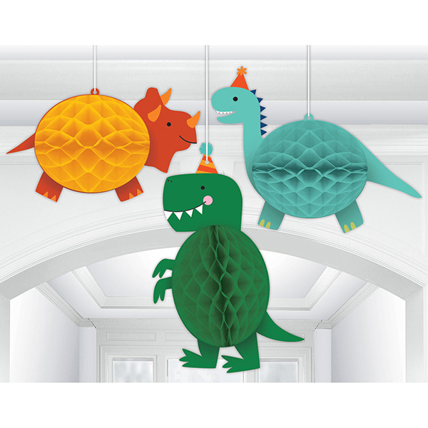 292270
3 Honeycomb Hanging Decoration Dino-Mite