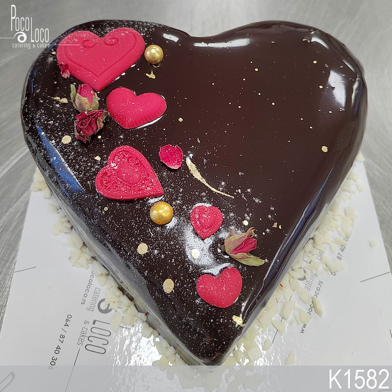 Torta srce K1582