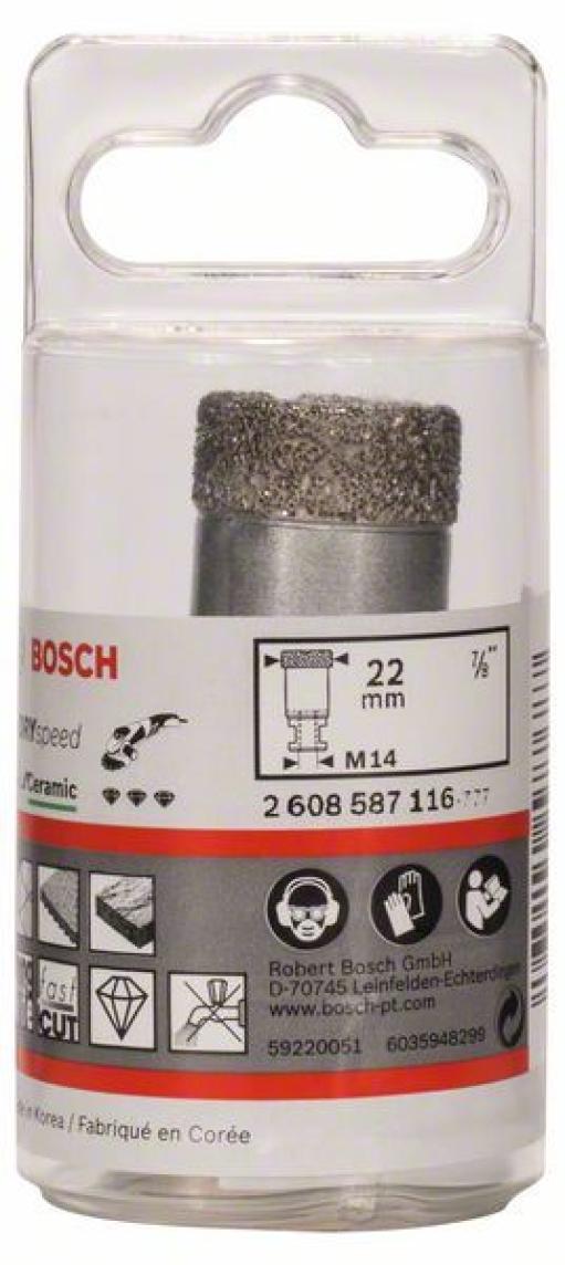 Dijamantska burgija za suvo bušenje Dry Speed Best for Ceramic Bosch 2608587116, 22 x 35 mm