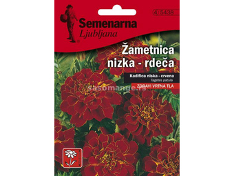 Seme za sadnju 10 kesica - cveće Kadifa niska - crvena - Tagetes patula 5438