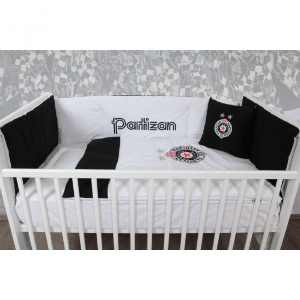 Bebi posteljina sa ogradicom Partizan