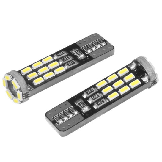 Sijalice LED T10 W5W, Canbus, 12V, 24 SMD (2 kom) – Carmotion 58252