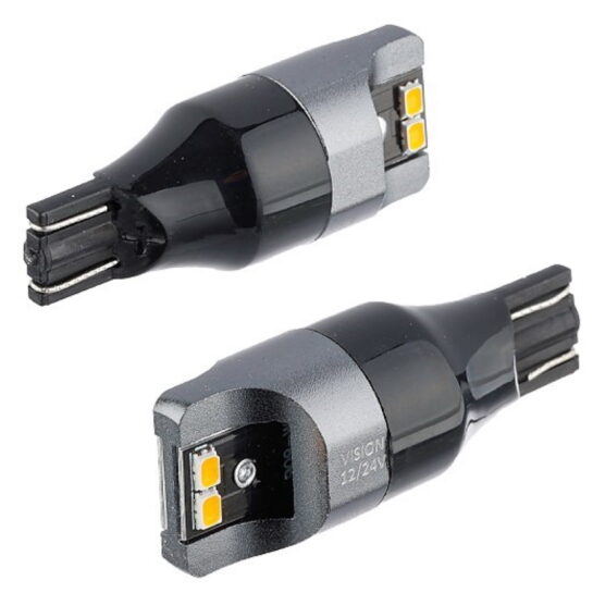 Sijalice LED T15 W16W, Canbus, 12/24V, 4 SMD, narandžasta (2 kom) – Carmotion 58304