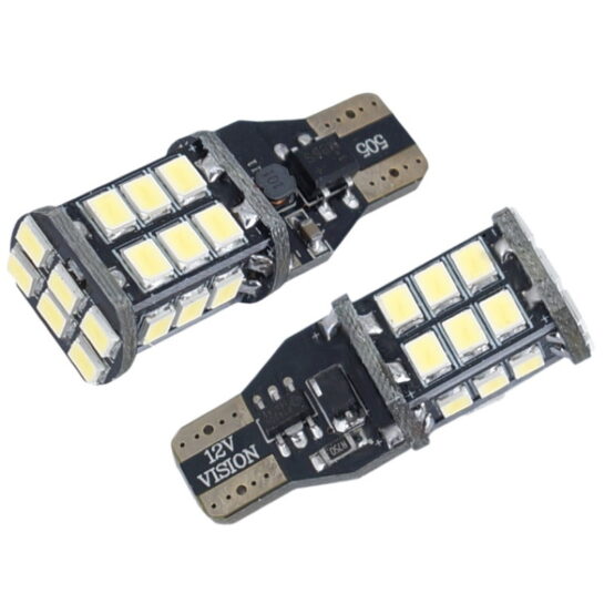 Sijalice LED T15 W16W, Canbus, 12V, 24 SMD (2 kom) – Carmotion 58322