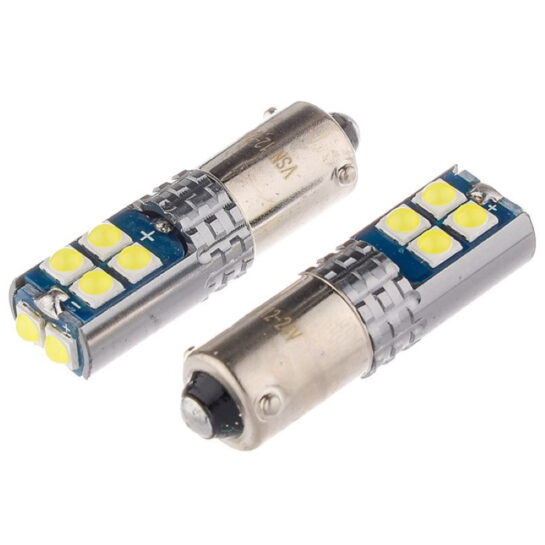 Sijalice LED H6W / H21W, Canbus, 12/24V, 10 SMD (2 kom) – Carmotion 58316
