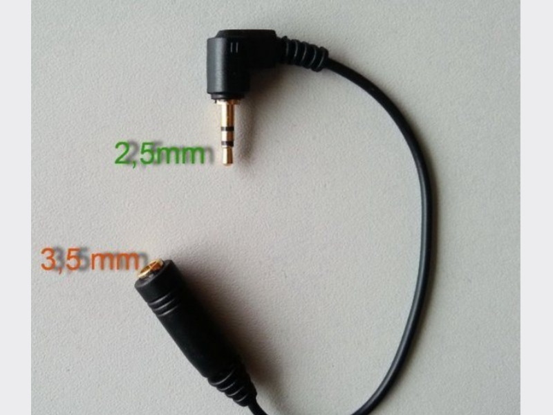 Audio adapter RJA 2,5mm muški na 3,5mm ženski (utičnica) PT-01