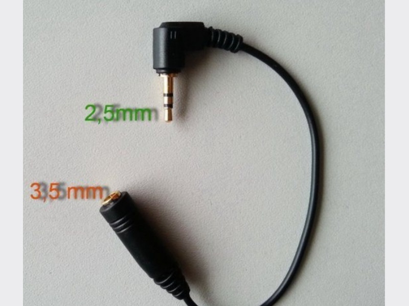 AUDIO ADAPTER RJA 2,5MM MUŠKI NA 3,5MM ŽENSKI (UTIČNICA) PT-01