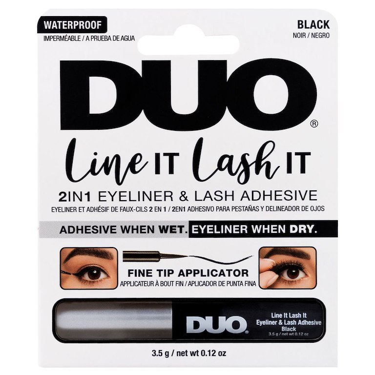 Ajlajner i lepak za trepavice na traci ARDELL Duo Line it Lash it crni 3.5g