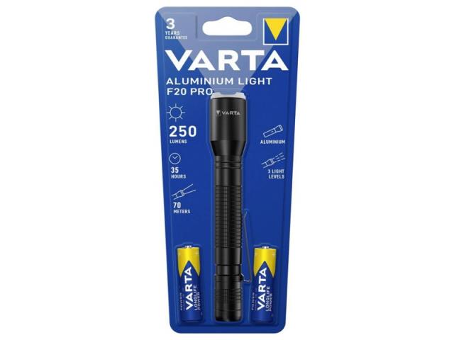 Varta LED lampa aluminium Light F20 Pro