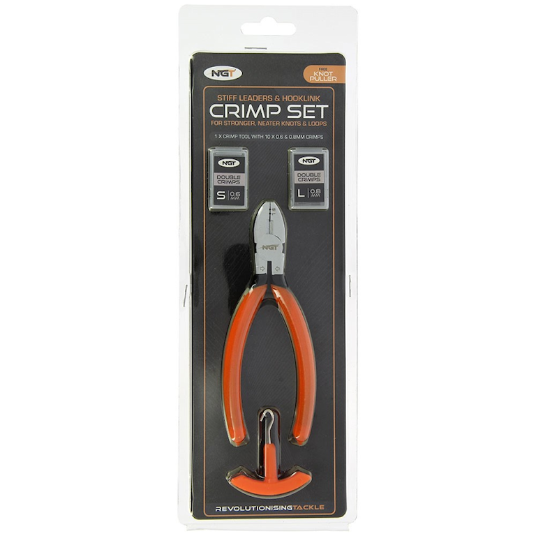 NGT Crimp Tool – Includes Crimp Tool and 10pcs of 0.6 and 0.8 Crimps