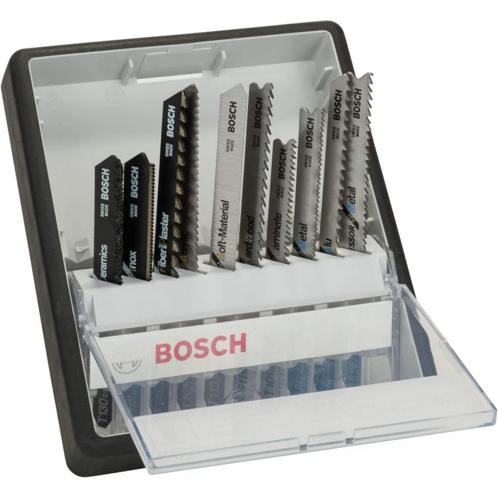 Bosch 10-delni Robust Line set listova ubodne testere Top Expert T-prihvat T 130 RIFF; T 118 AHM; T 141 HM; T 101 A; T 113 A; T 101 BF; T 101 BIF; T 118 AF; T 227 D; T 123 X - 2607010574