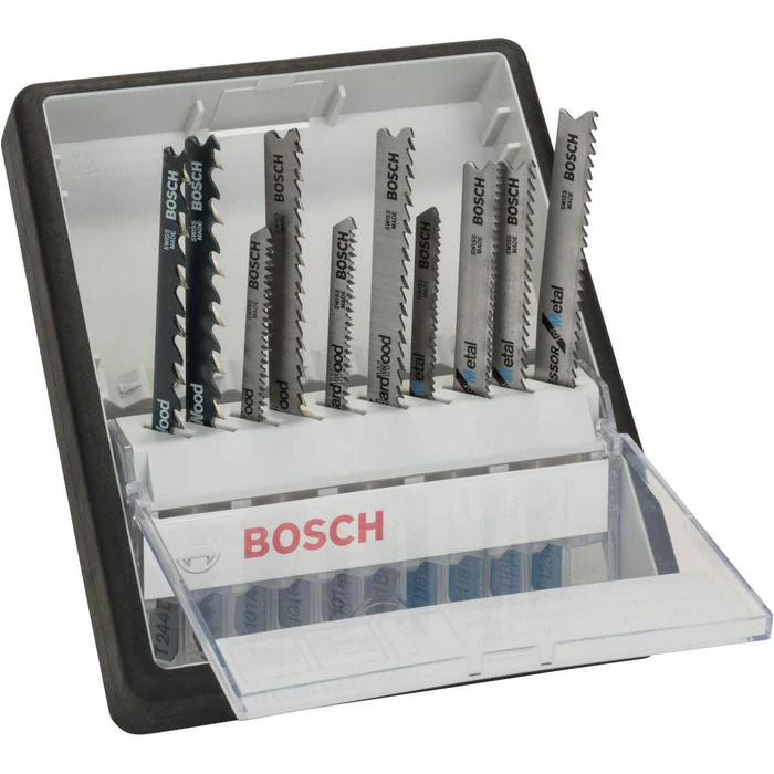 Bosch 10-delni Robust Line set listova ubodne testere Wood and Metal T-prihvat (2607010542)