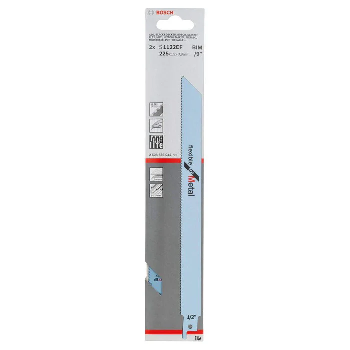 Bosch list univerzalne testere S 1122 EF Flexible for Metal - pakovanje 2 komada - 2608656042