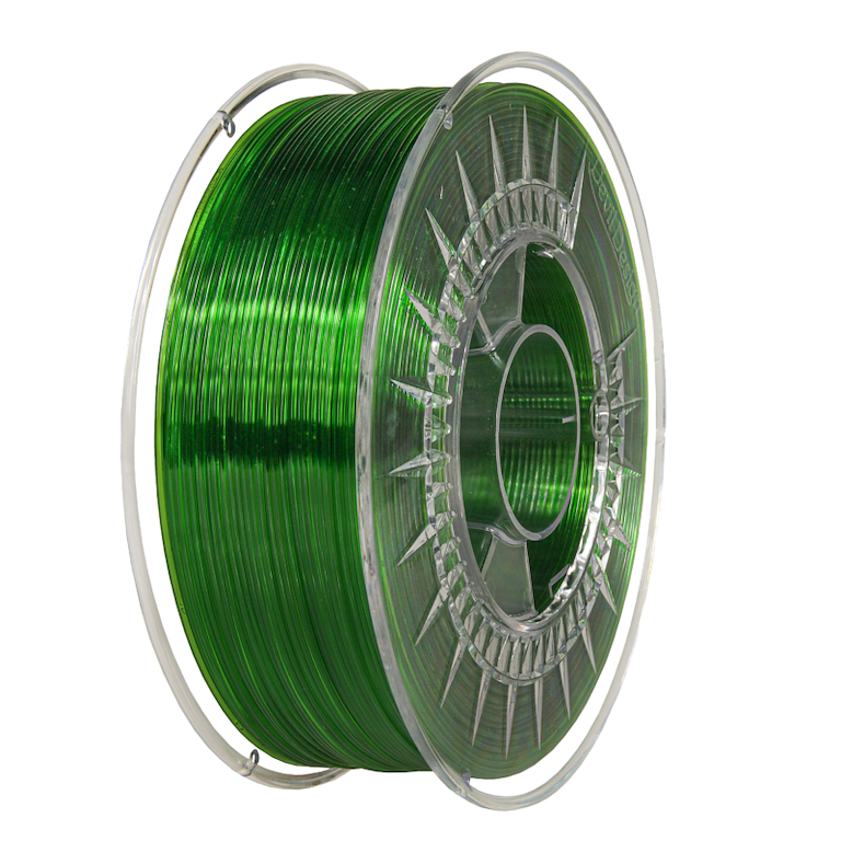 D.D. PET-G 1,75mm 1kg TRANSPARENTNO ZELENA (TRANSPARENT GREEN)