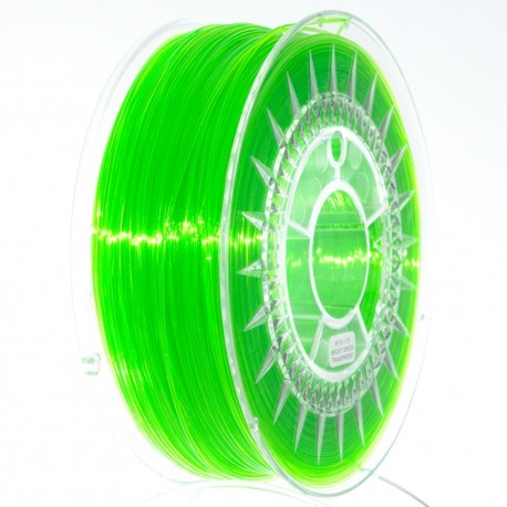 D.D. PET-G 1,75mm 1kg SVETLO ZELENA TRANSPARENT (BRIGHT GREEN TRANSPARENT)