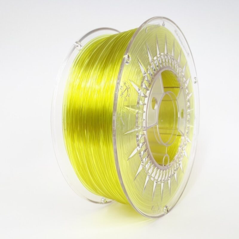 D.D. PET-G 1,75mm 1kg SVETLO ŽUTA TRANSPARENT (BRIGHT YELLOW TRANSPARENT)