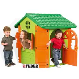 Feber kućica za decu zeleno/narandžasta